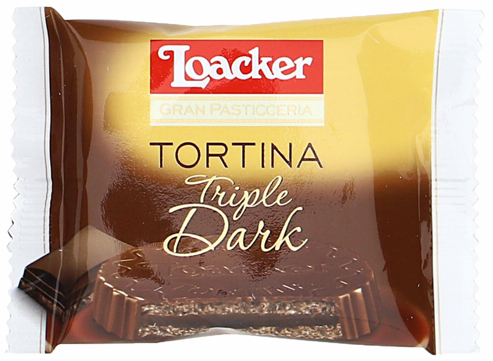 Tortina Triple Dark Loacker - Waffeln, Schokolade und Snacks 63g kaufen ...