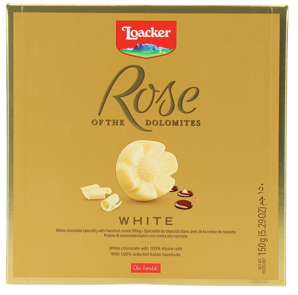Rose of the Dolomites White Loacker - Waffeln, Schokolade und Snacks ...