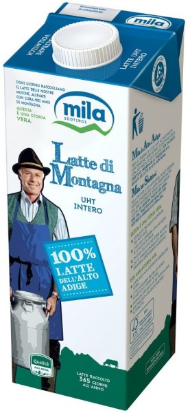 Compra Latte intero UHT Mila - Latte Montagna Alto Adige 1l I Pur Südtirol®