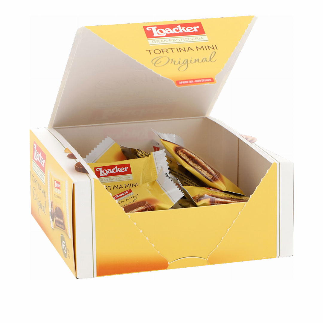 Tortina Mini Original Loacker - Waffeln, Schokolade und Snacks 144g ...