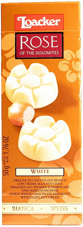Rose of the Dolomites White Loacker - Waffeln, Schokolade und Snacks ...