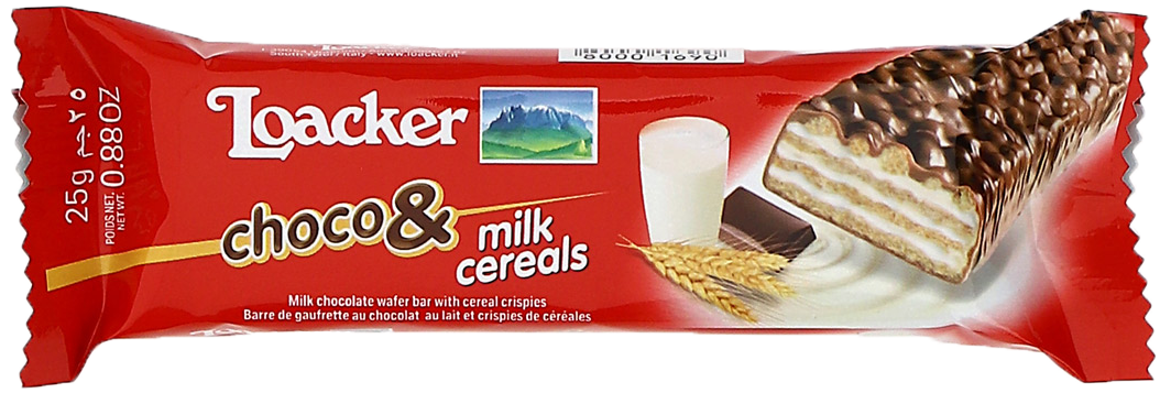 Choco & Milk Cereals Loacker - Waffeln, Schokolade und Snacks 100g ...